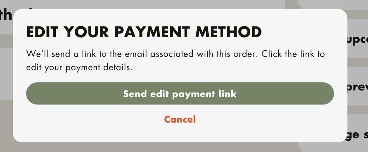How do I update payment information in my subscription?