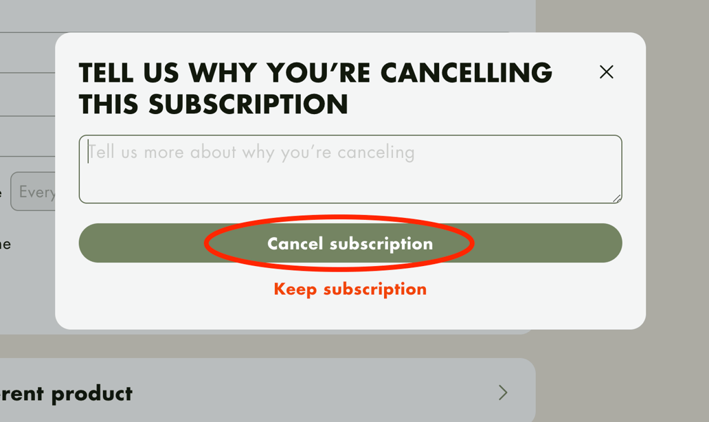 How do I cancel just one of my plans in my subscription?